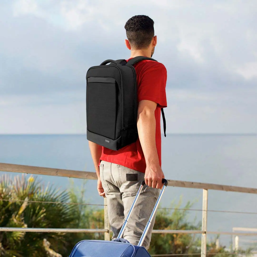 Green Lion Vienna Fingerprint Backpack - Black | Green Lion